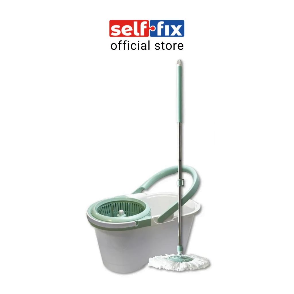 3M Scotch Brite Dual Wash Spin Mop Bucket With Microfibre Mop NT7 ...