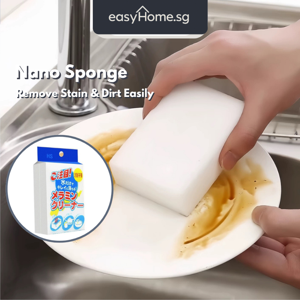 Easyhome.sg Nano Sponge Magic Eraser Sponges Wipe Kitchen Cleaning Dish ...