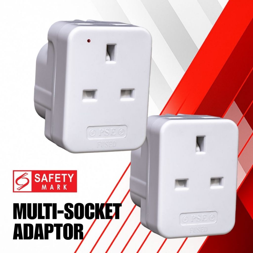 🔌 3-WAY MULTI SOCKET ADAPTOR ⚡🔋 | Shopee Singapore
