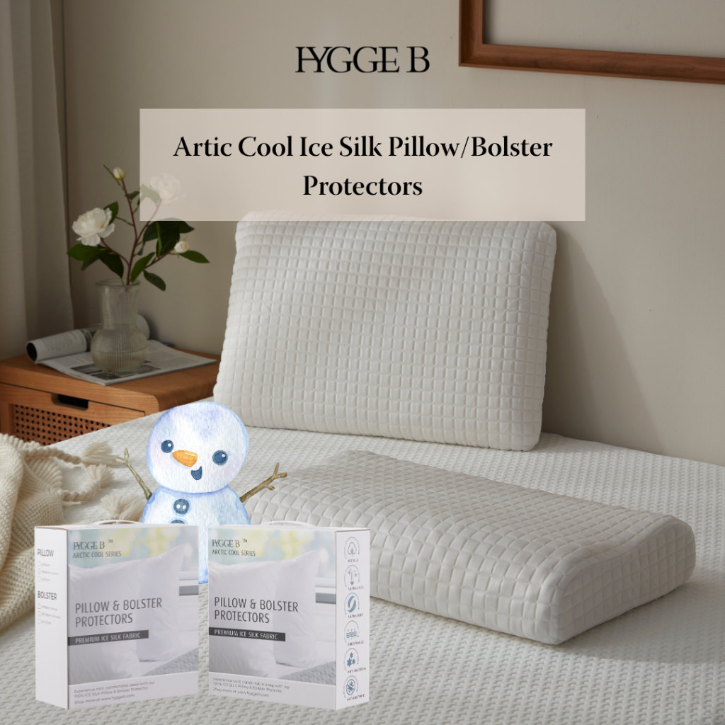 HyggeB™ Artic Cool Pillow | Bolster Protector | Ant-Dustmite | Anti ...