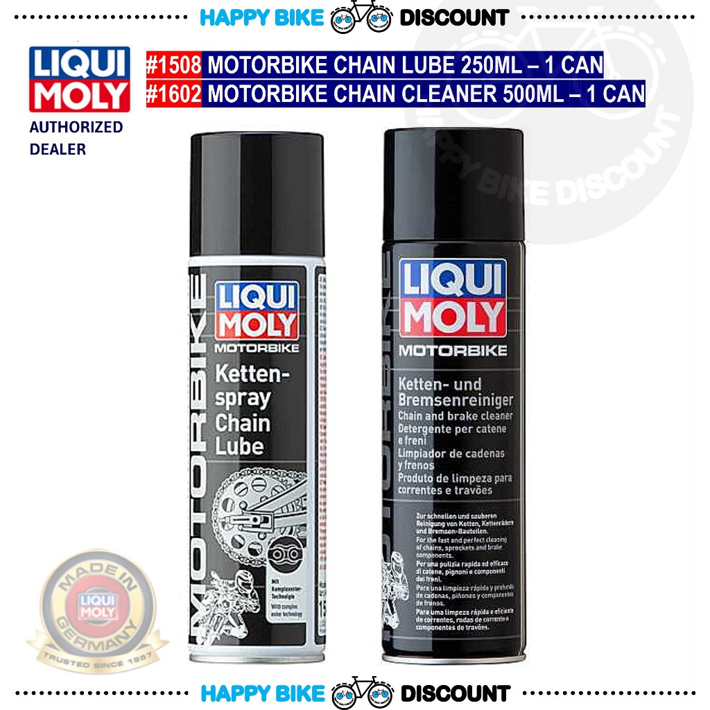 Liqui Moly Motorbike New Chain Lube 250ml Chain Cleaner Degreaser 500ml ...