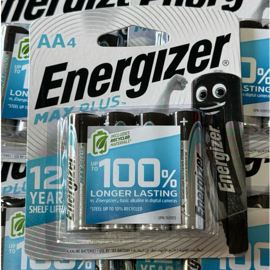 Energizer Max Plus AA Alkaline Battery AA (Double A Size) | Shopee ...