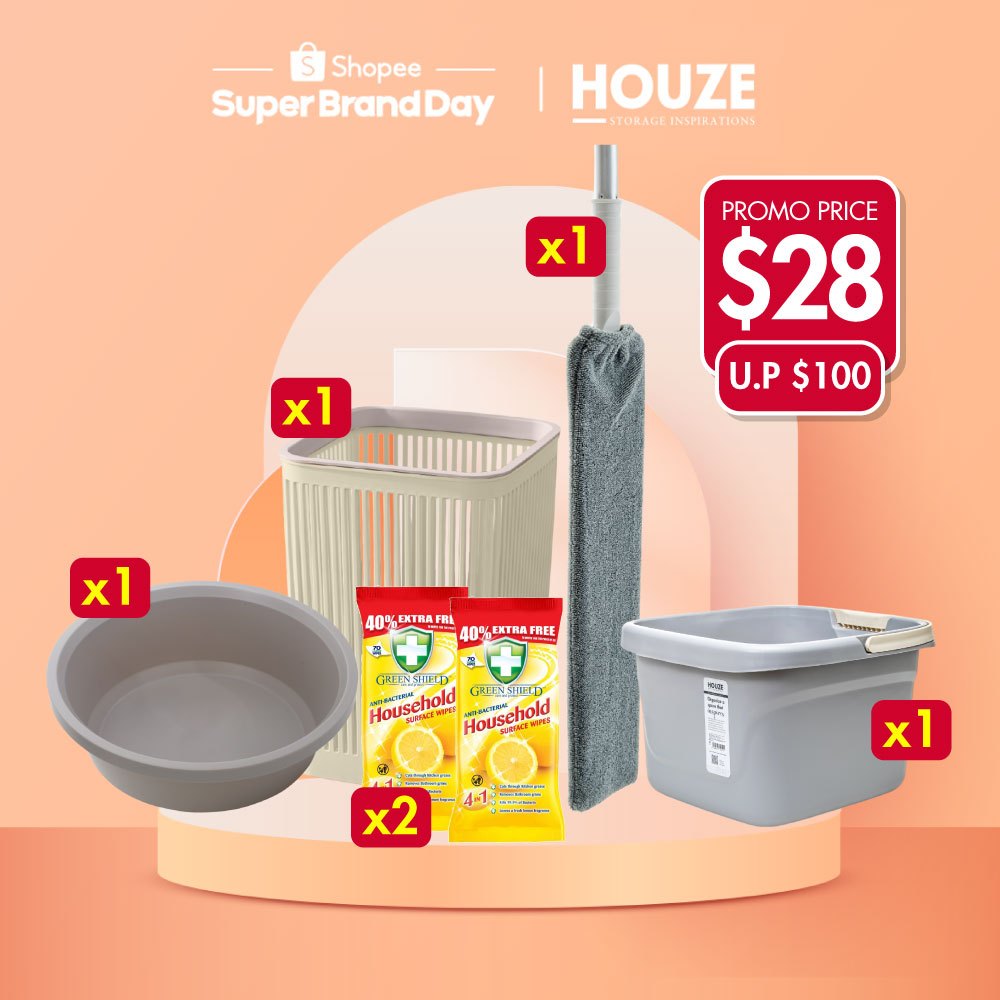 Shopee x HOUZE Multipurpose Storage Organizer Brand Box SGD28 (Worth ...