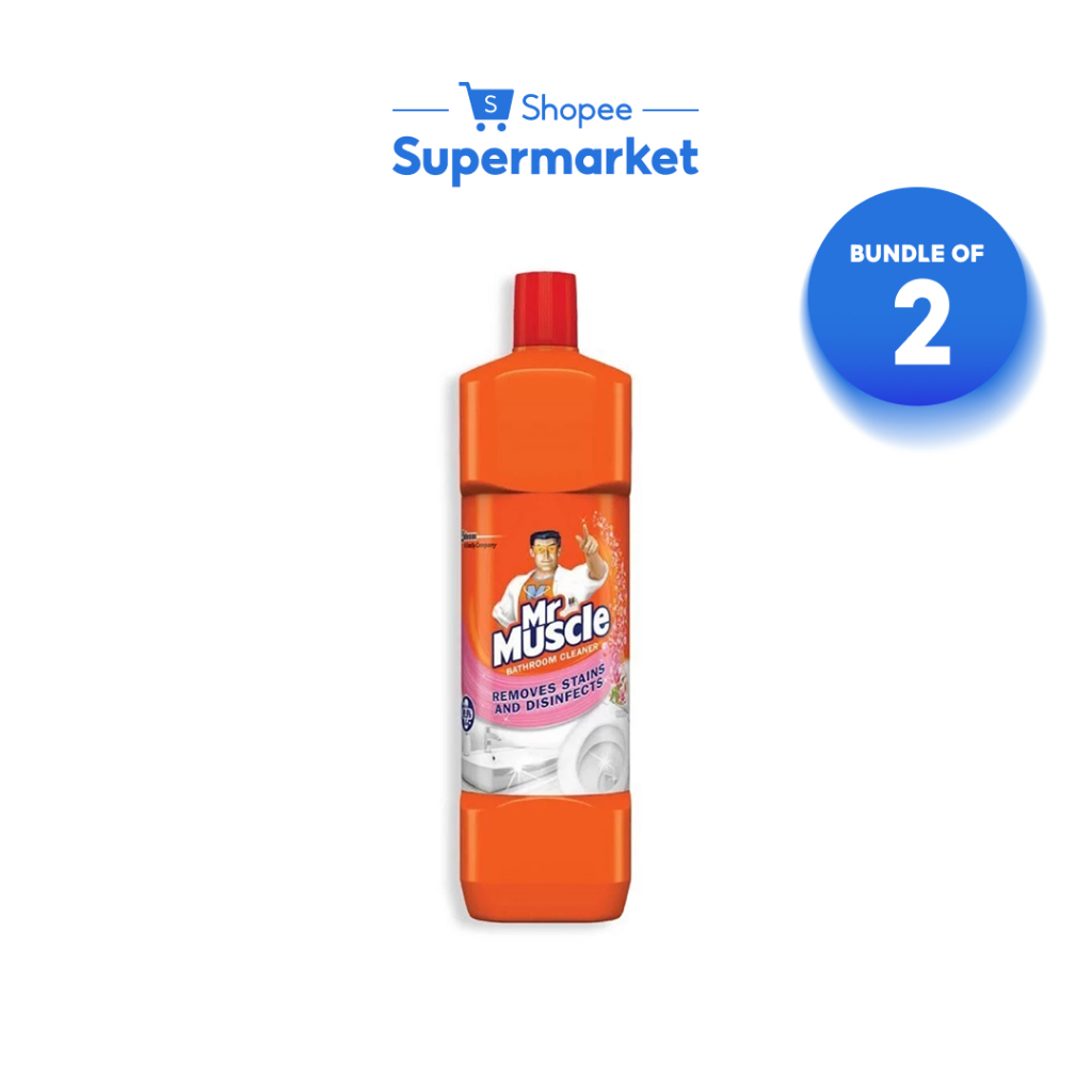 [Bundle of 2] Mr Muscle Bathroom Cleaner Stain Remover Pink Floral ...