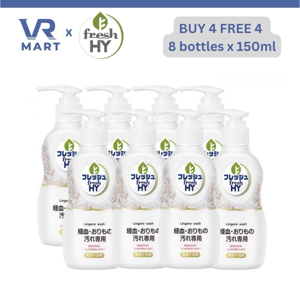 [BUY 4 FREE 4] Fresh HY Lingerie Wash Detergent - 8 Bottles x 150ml ...