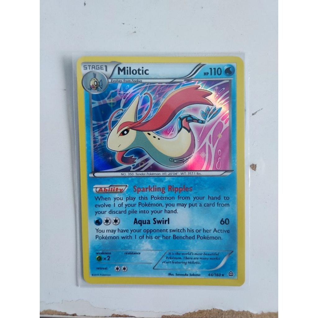 Pokemon milotic holo primal clash card | Shopee Singapore