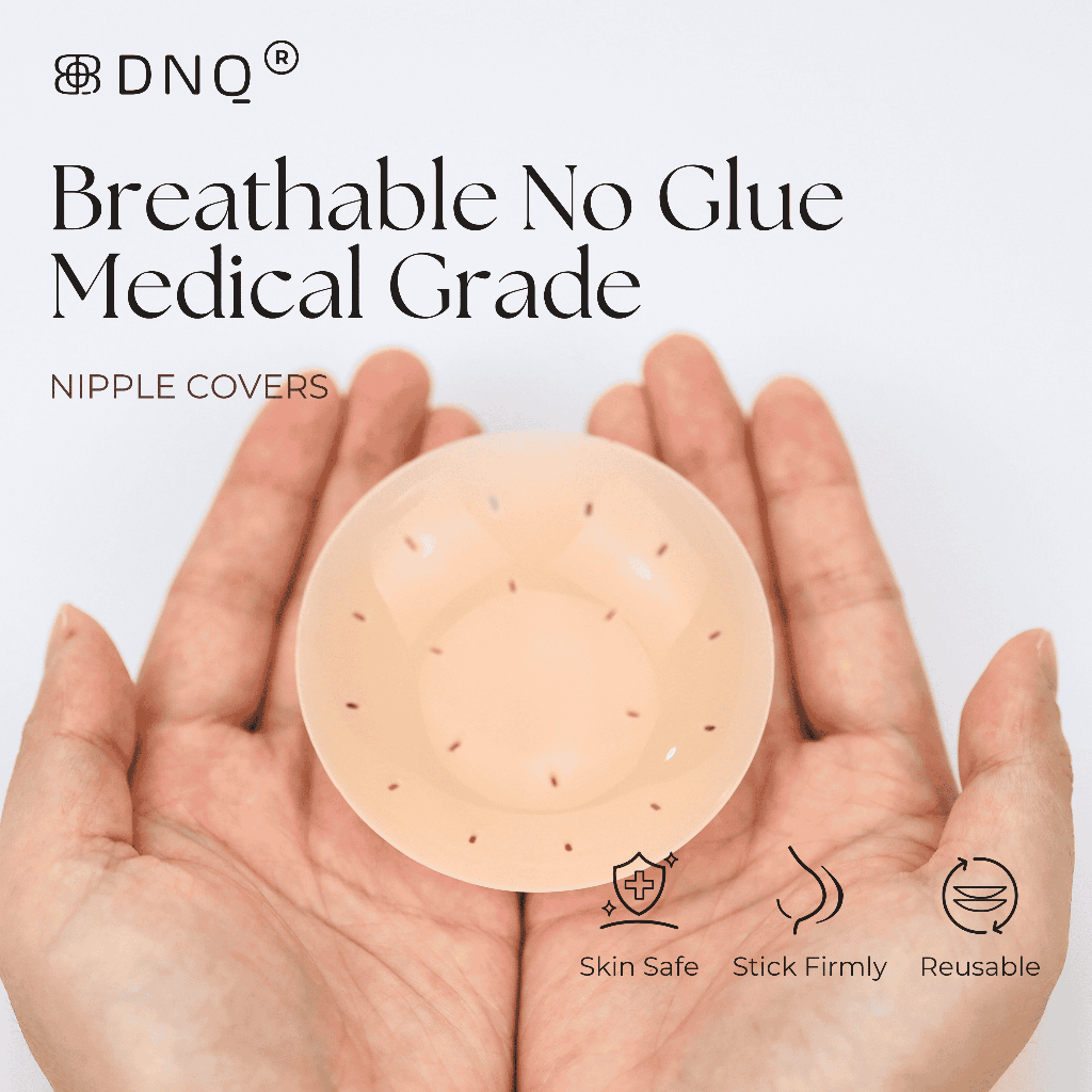 DNQ® Breathable Medical Grade Non Adhesive Nipper Sticker Nipper Cover ...