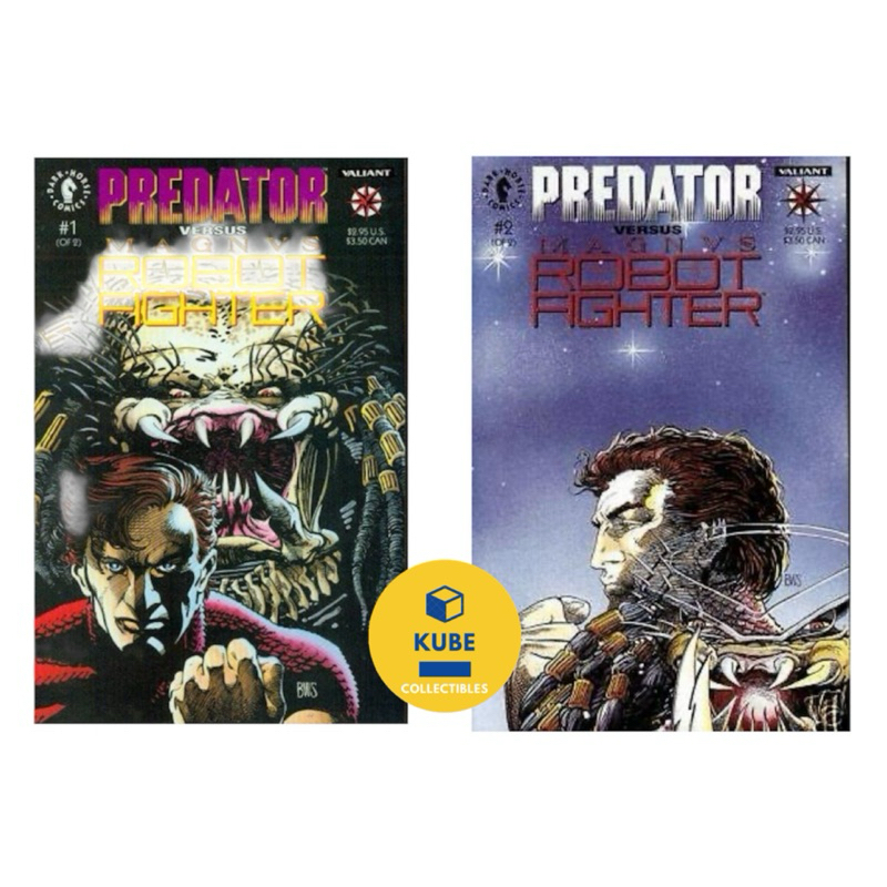 Dark Horse Valiant Comics Crossover | Predator vs Magnus Robot Fighter ...