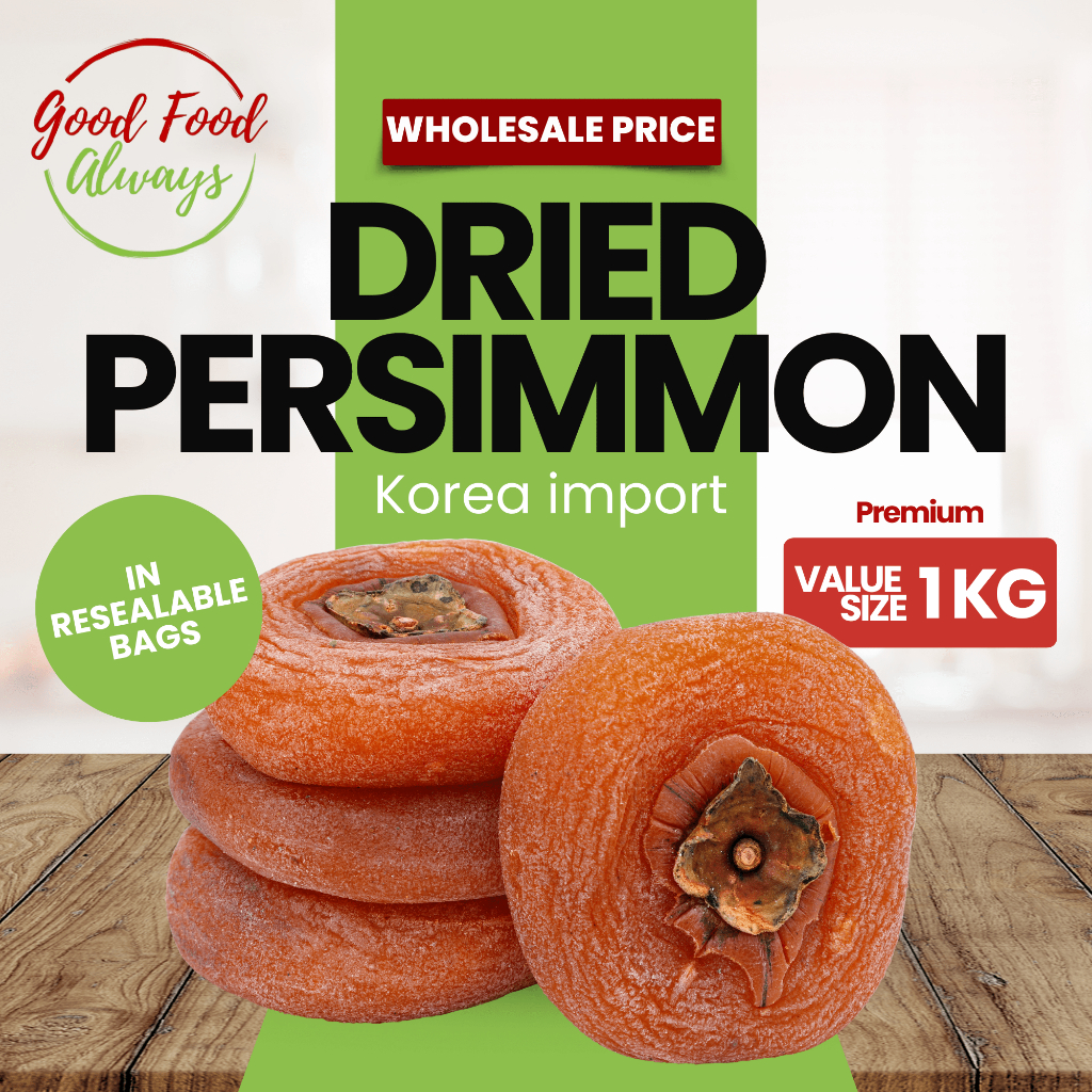 [Korea Import] 1kg Premium Dried Persimmon | Wholesale Price | Sweet ...