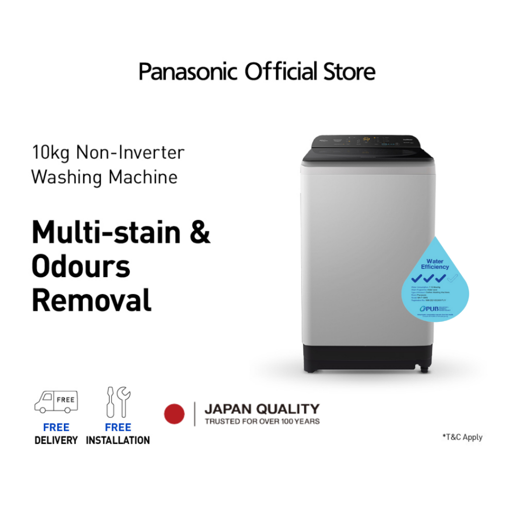 Panasonic 10kg Care+ Stain Expert Washing Machine with StainMaster NA ...