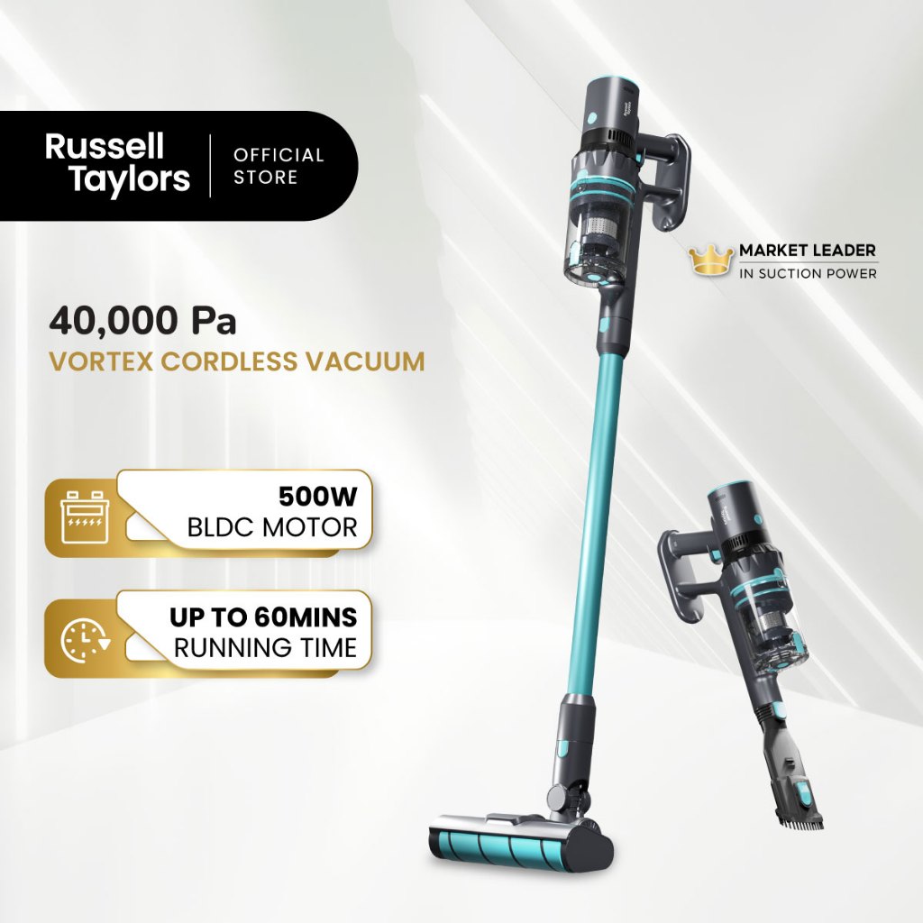 Russell Taylors 40,000Pa SMART Handheld Cordless Vacuum Cleaner (500W ...