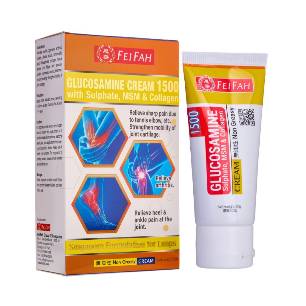 Fei Fah Glucosamine Joint Cream 1500 50g Joint Pain Relief Cream ...