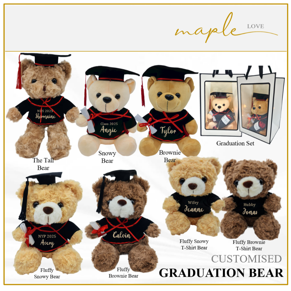 Customised Personalised Graduation Bear, Bear Set, University ...