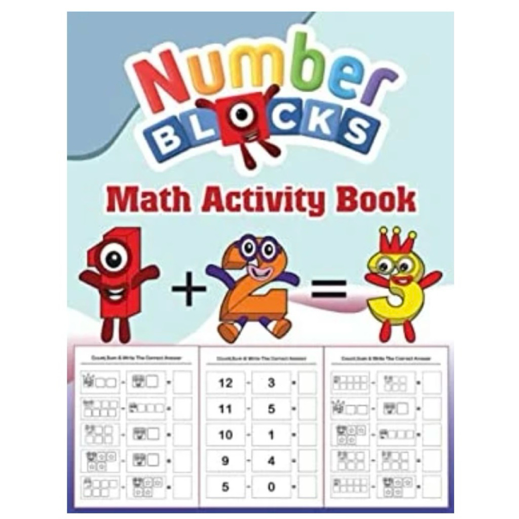 Numberblocks Math Activity Book : This Is a Math Activity Book | Shopee ...