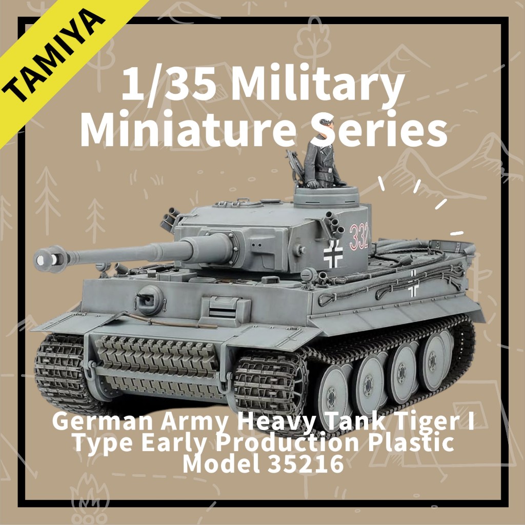 TAMIYA 1/35 Military Miniature Series No.216 German Army Heavy Tank ...