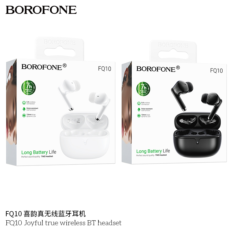 BOROFONE FQ10 TWS True Wireless Headset Bluetooth Earphone BT5.4 In-ear ...