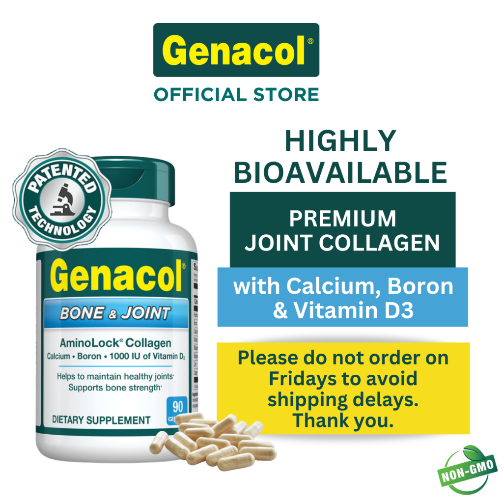 Genacol Bone & Joint - Ultra Hydrolysed Collagen + Calcium + Boron ...