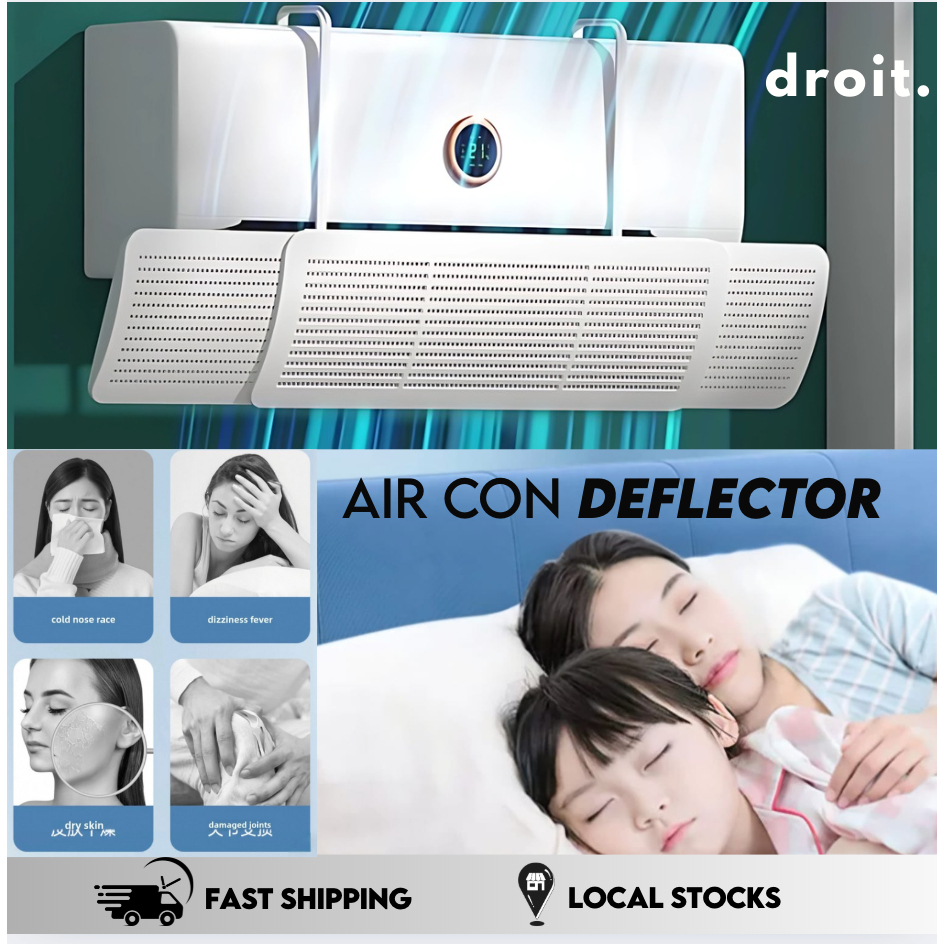 Retractable Air Conditioner Wind Shield Aircon Wind Deflector AC ...