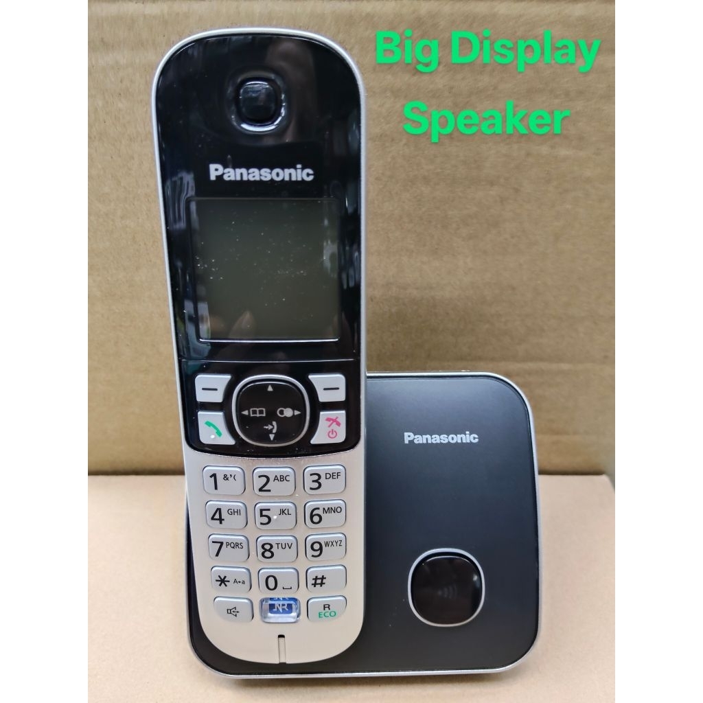 Panasonic KX TG 6811 Big Display speaker digital cordless phone ...