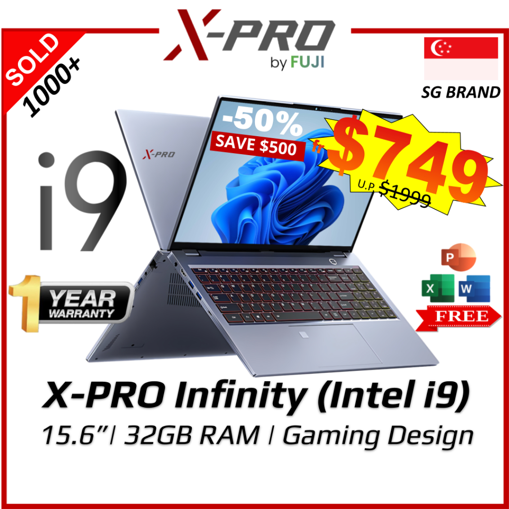 Brand New XPro Infinity Intel i9 Laptop | 15.6 Inch | i9 9th Gen | 32GB ...