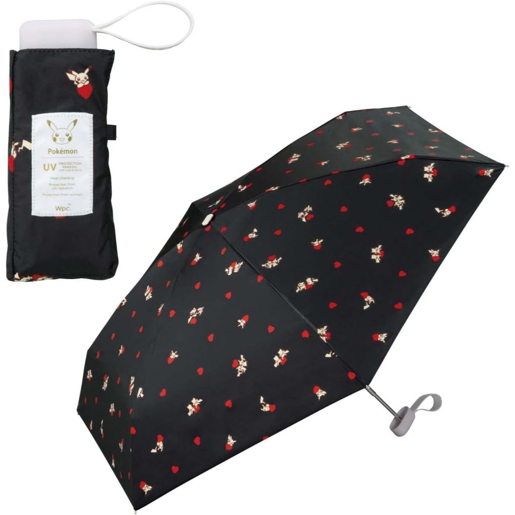 Parasol, Pokémon Shade-out Happiness Mini Black (Pikachu) | Shopee ...