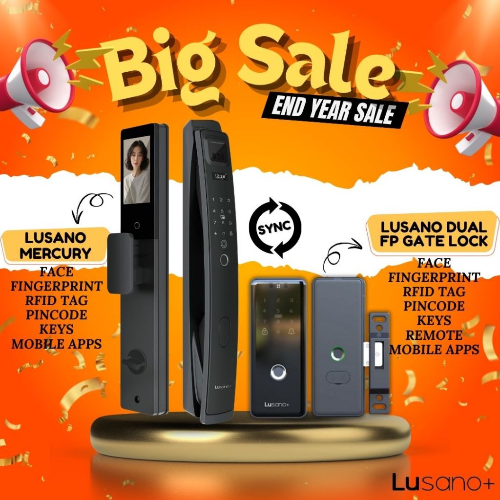 [SYNC BUNDLE DEAL] Lusano+ Mercury & Lusano+ Cheapest Facial Gate Lock ...