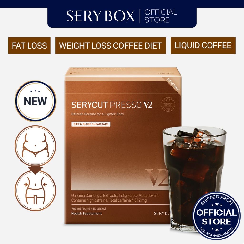 SERYBOX SERYCUT PRESSO V2 1box/50sticks (Fat Burner Coffee) | Shopee ...