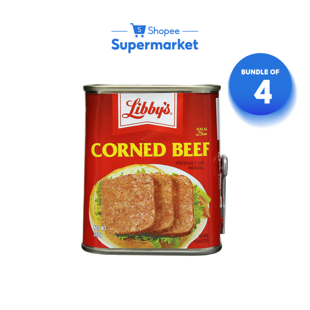 [Bundle of 4] LIBBY'S CORNED BEEF REGULAR 340G [Brazil] | Shopee Singapore