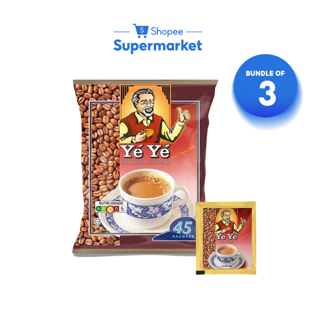 [Bundle of 3] Ye Ye Yeye 3In1 Coffeemix (45 Sachets x 18.1g) | Shopee ...
