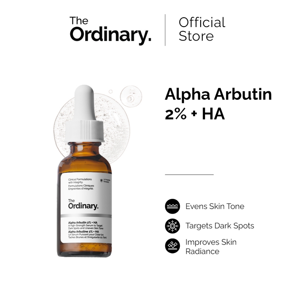 The Ordinary Alpha Arbutin 2% + HA - 60mL | Brightening and Dark Spot ...