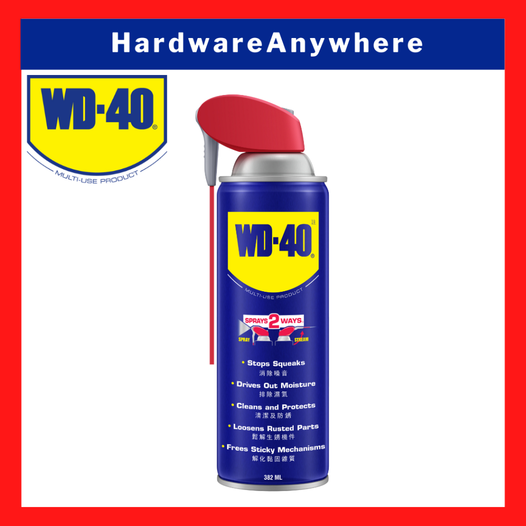 WD-40 Multi-Use Product Smart Straw 382ml - Penetrant & Lubricant Spray ...