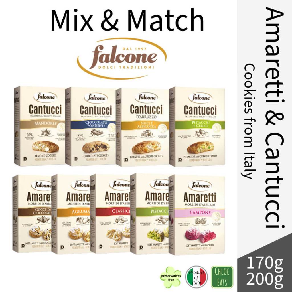 Falcone Italian premium Amaretti and Cantucci Cookies - MIX & MATCH ...