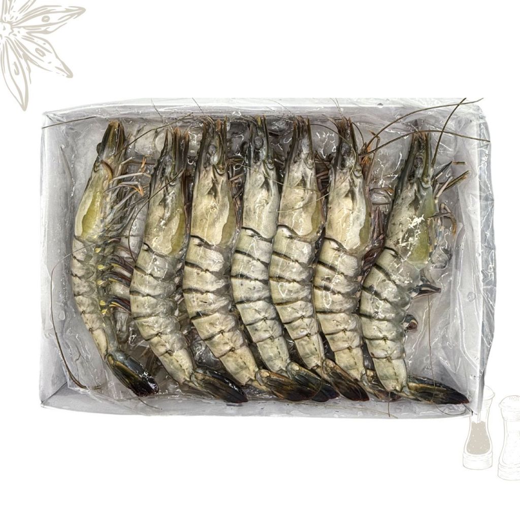 Punched Foods Frozen Black Tiger Prawns HOSO 16/20 | Shopee Singapore
