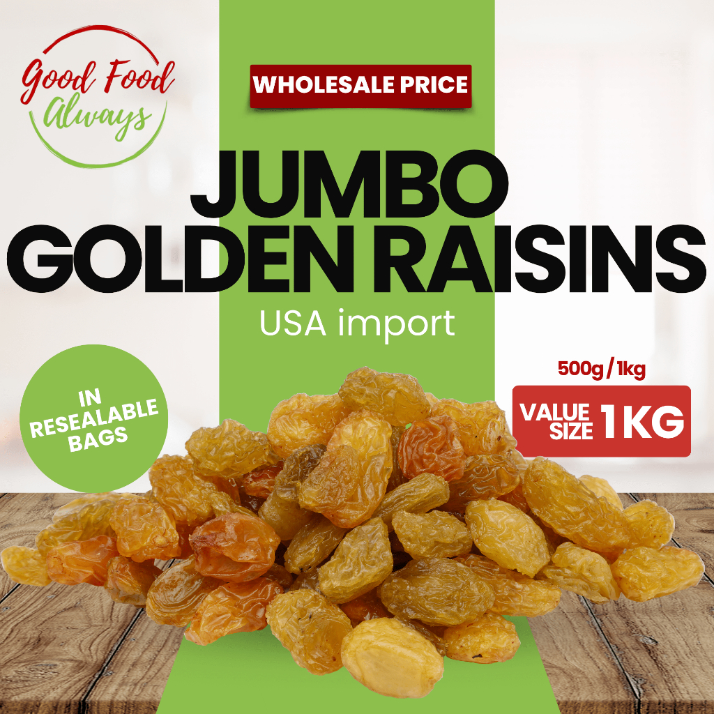 [USA Import] Jumbo Golden Raisins | 1KG | 500g | Wholesale Price ...