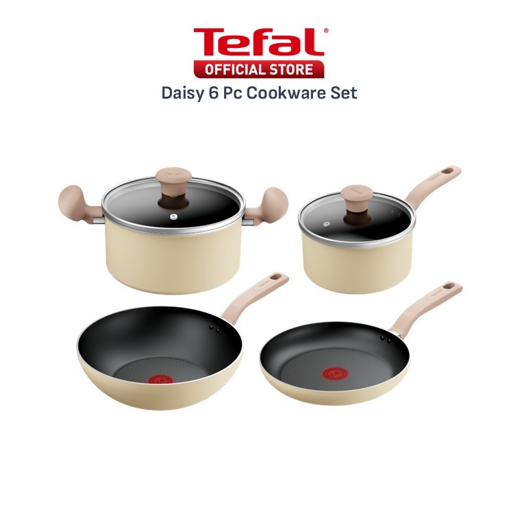 Tefal Cookware Sets - Pastel, Stainless Steel | Shopee Singapore