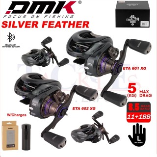 DMK Silver Feather (5Kg MaxDrag)Baitcasting Fishing Reel Bluetooth ...