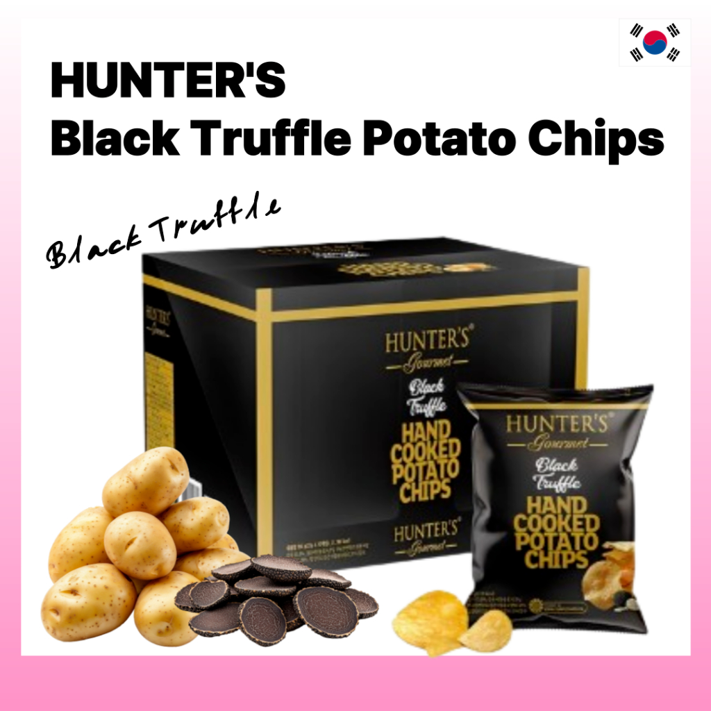 HUNTER'S Black Truffle Potato Chips 250g(25g×10ea) | Shopee Singapore