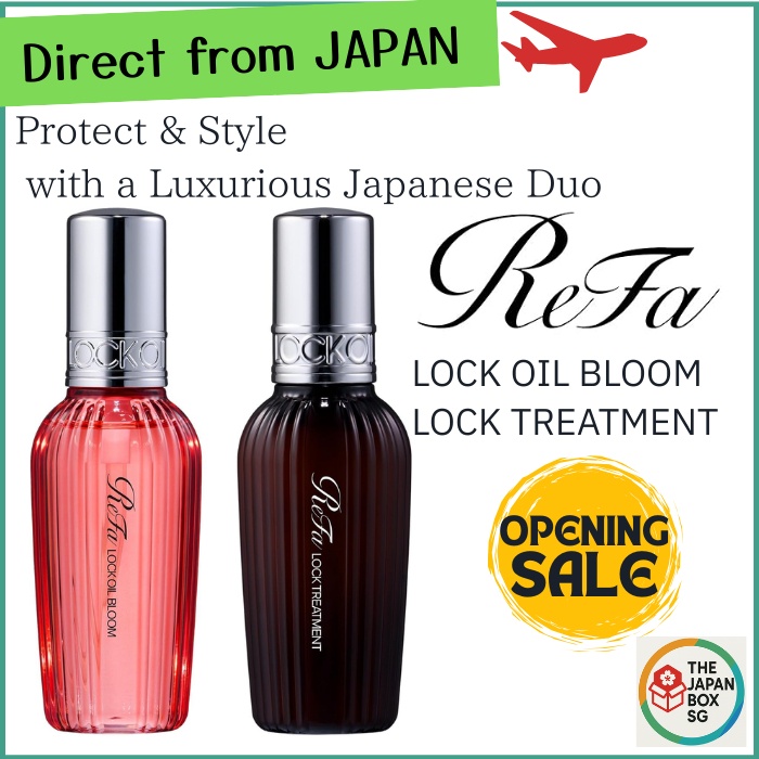 [ReFa] LOCK OIL BLOOM + LOCK TREATMENT Set｜Heat Care + Styling Hold｜Made in Japan [direct from ...