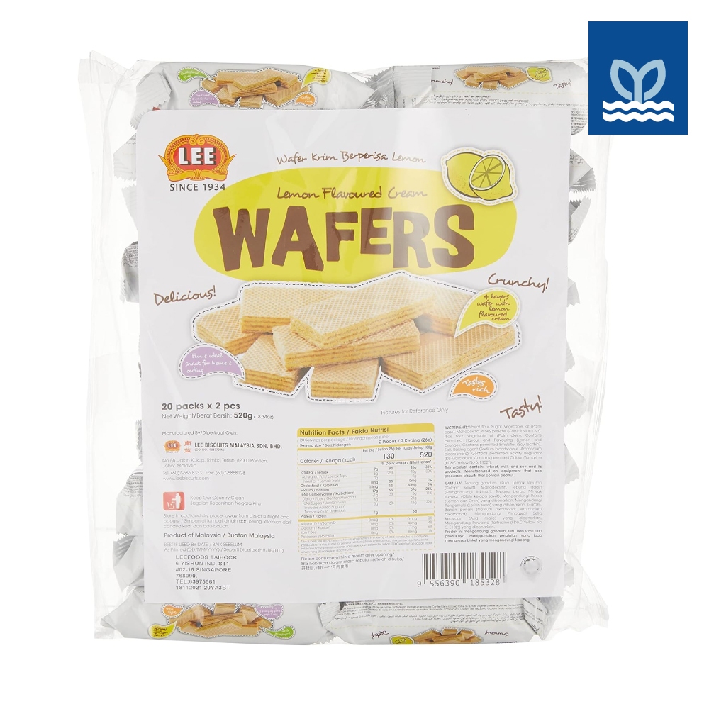 Lee - Lemon Cream Wafers 520G (20pkt) | Shopee Singapore