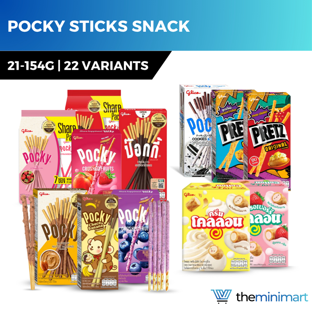Glico Pocky Sticks, Collon & Pretz Snack 18g-154g Sweet Savory Treats ...