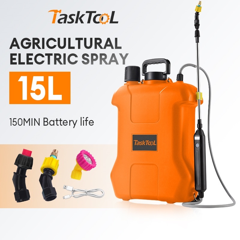 TASKTOOL 15L Electric Sprayer Large-Capacity Sprinkler High Pressure ...