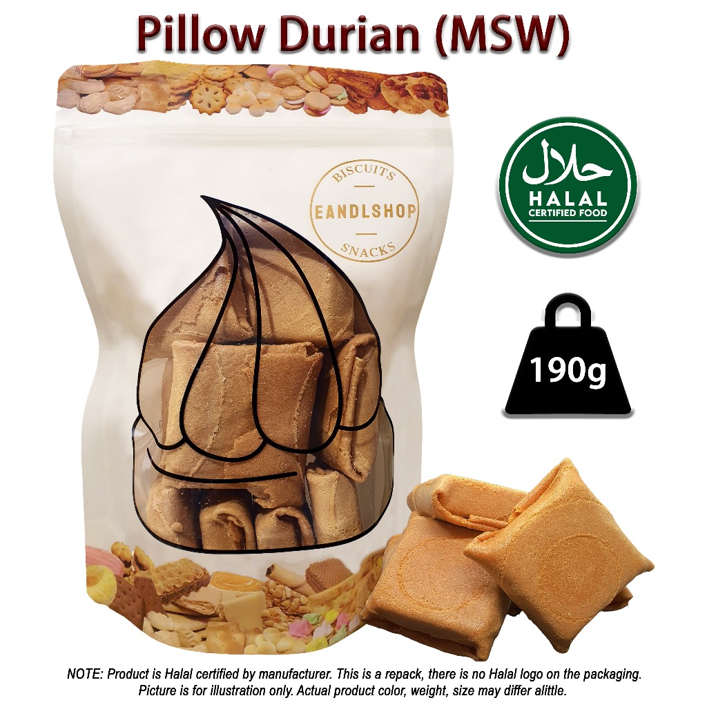 [EANDLSHOP] Pillow Wafer (Mao Shan Wang Durian) 190g – old school ...