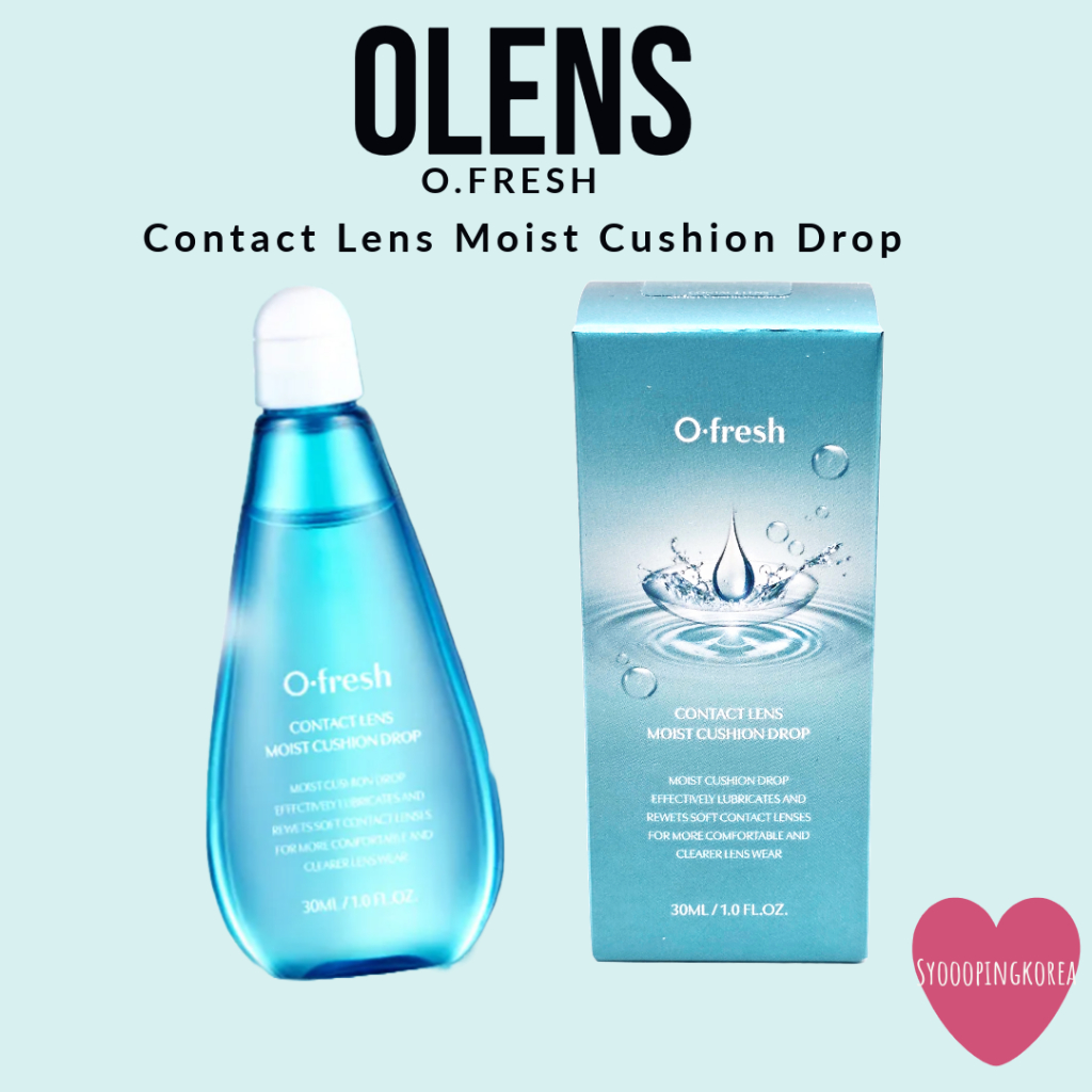 [OLENS] Olens Ofresh Contact Lens Moist Cushion Drop 30ml | Shopee ...