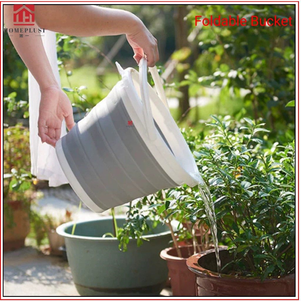 [SGHOMEPLUS1] Foldable Bucket Foldable Portable Outdoor Water Pail ...