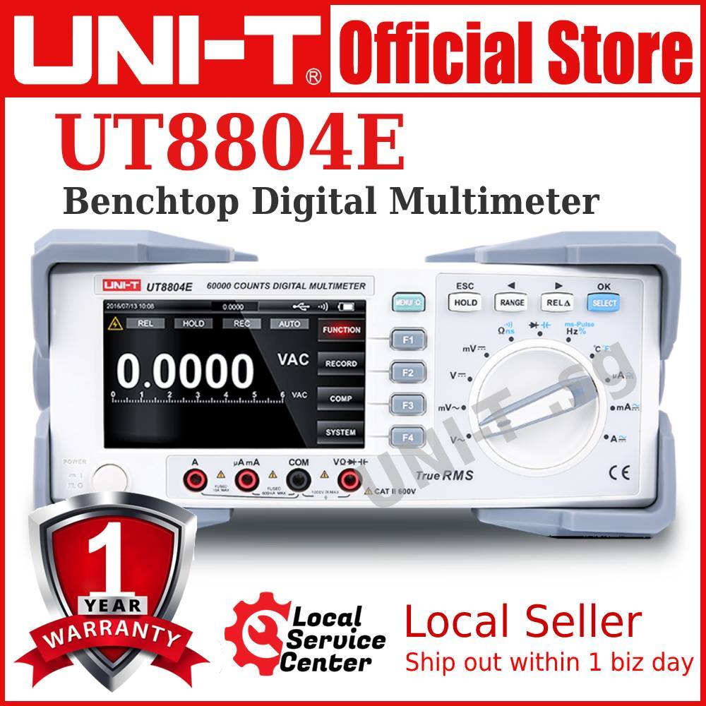 Uni-T UT8804E Benchtop Digital Multimeter (FOC Calibration Cert ...