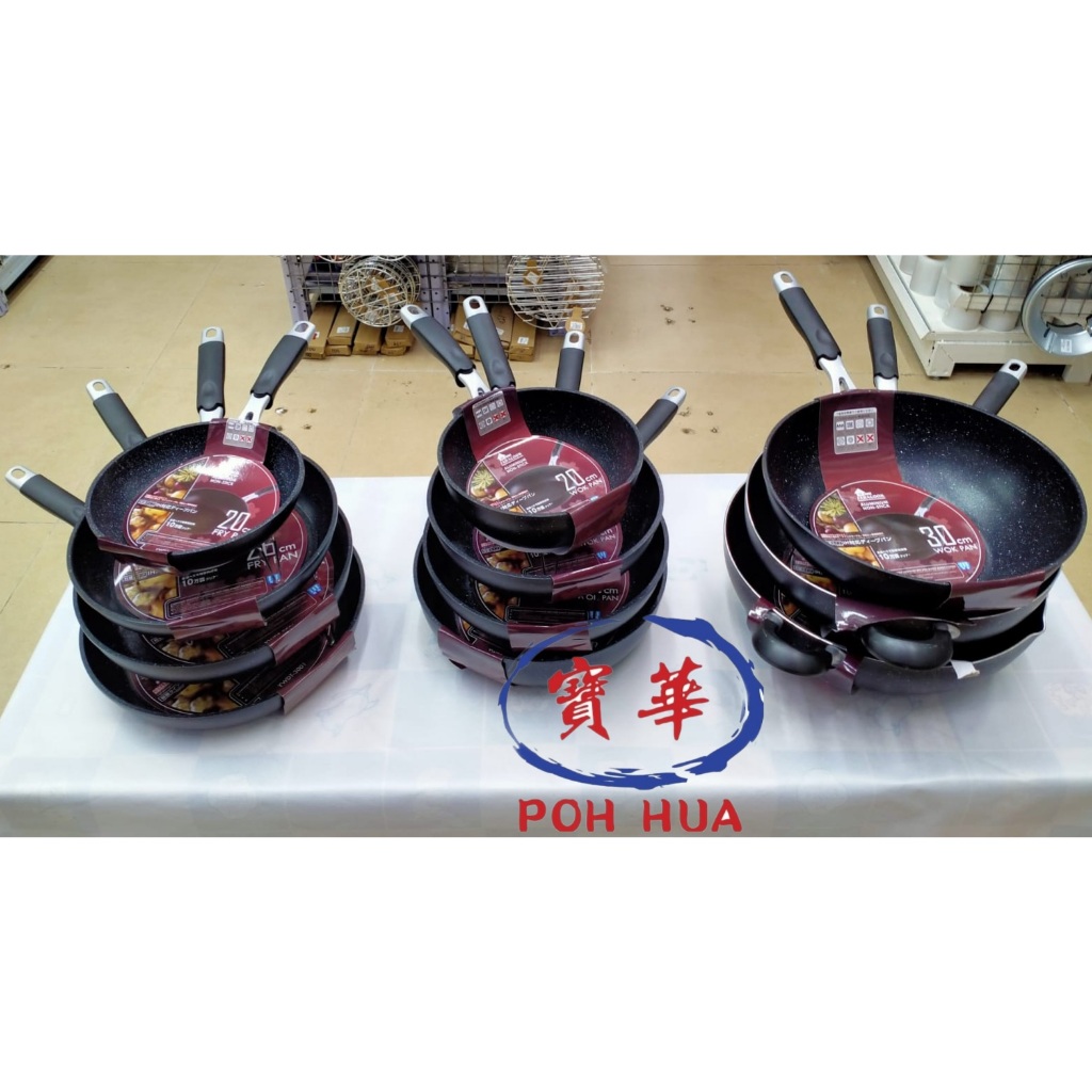 SARACOOK Aluminium Non Stick Frying Pan Handle Deep Shallow Stir Fry ...