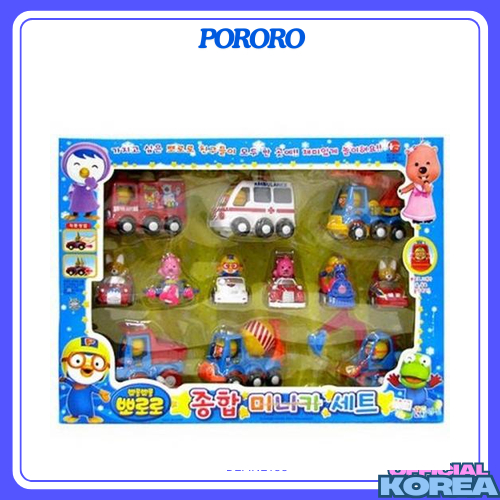 Pororo Mini Car Mega Play Set – 12 Vehicles | Shopee Singapore