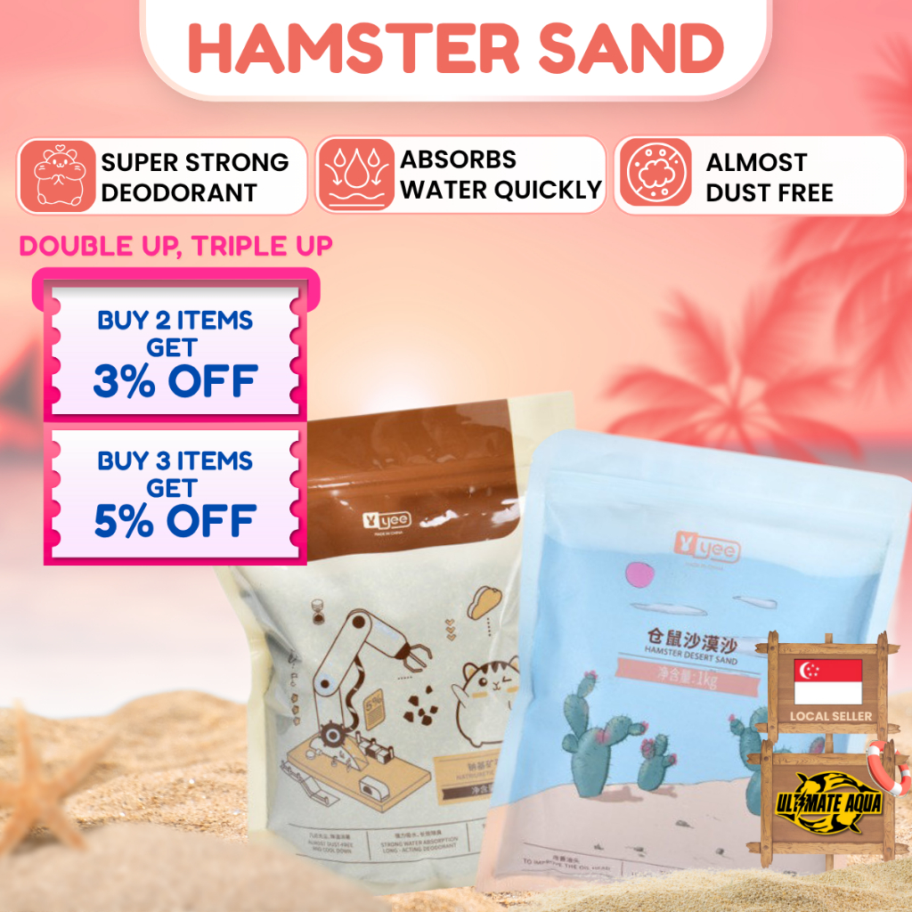 YEE Hamster Sand, Urine Sand For Pets, Odour Removal, Cooling Sand ...