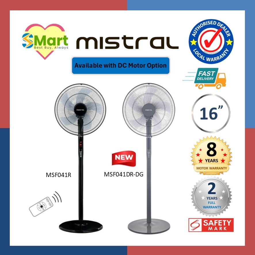 Mistral 16" Stand Fan with Remote Control MSF041R/ MSF041DR-DG | Shopee ...