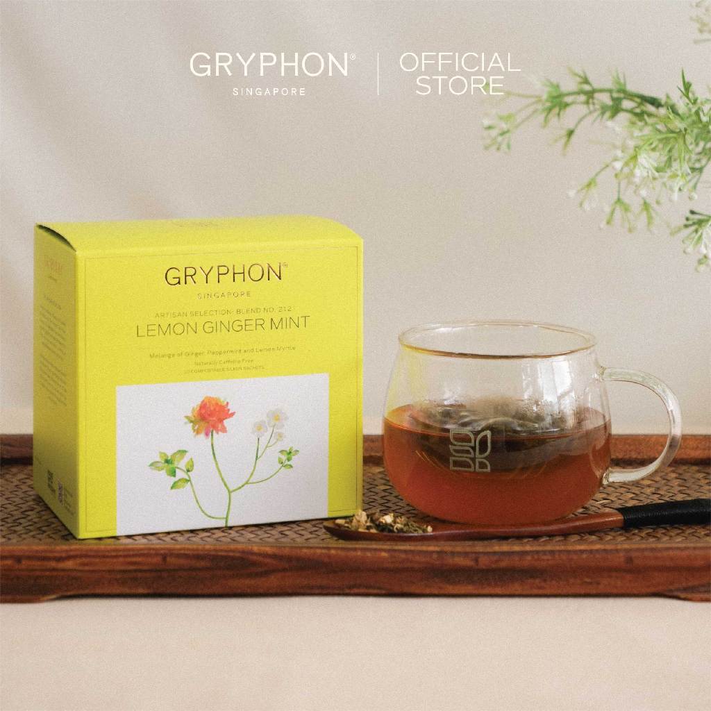 [GRYPHON SINGAPORE] Lemon Ginger Mint Herbal Tea Caffeine-free Artisan ...